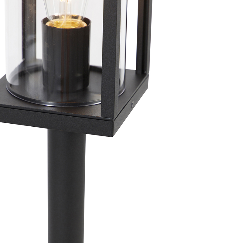 QAZQA charlois - Lampe sur pied extérieur - 1 lumière - L 14 cm - Noir ...