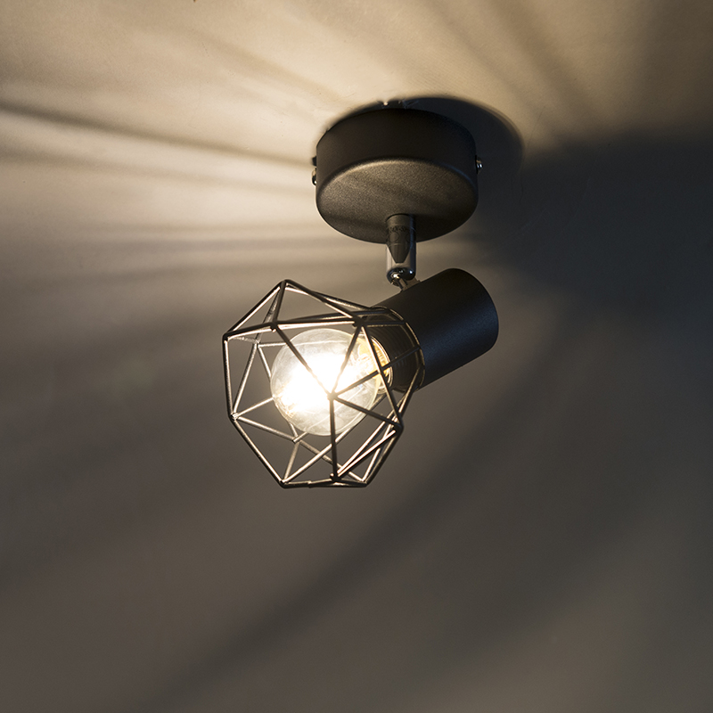 Spot Art Déco Noir Pivotant Et Inclinable - Mosh 1 - Spot et plafonnier BUT