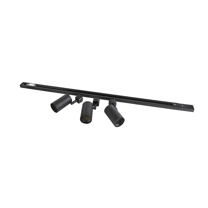 Modern Track Lighting with 3 Spotlights Black 1-Phase - Iconic Jeana